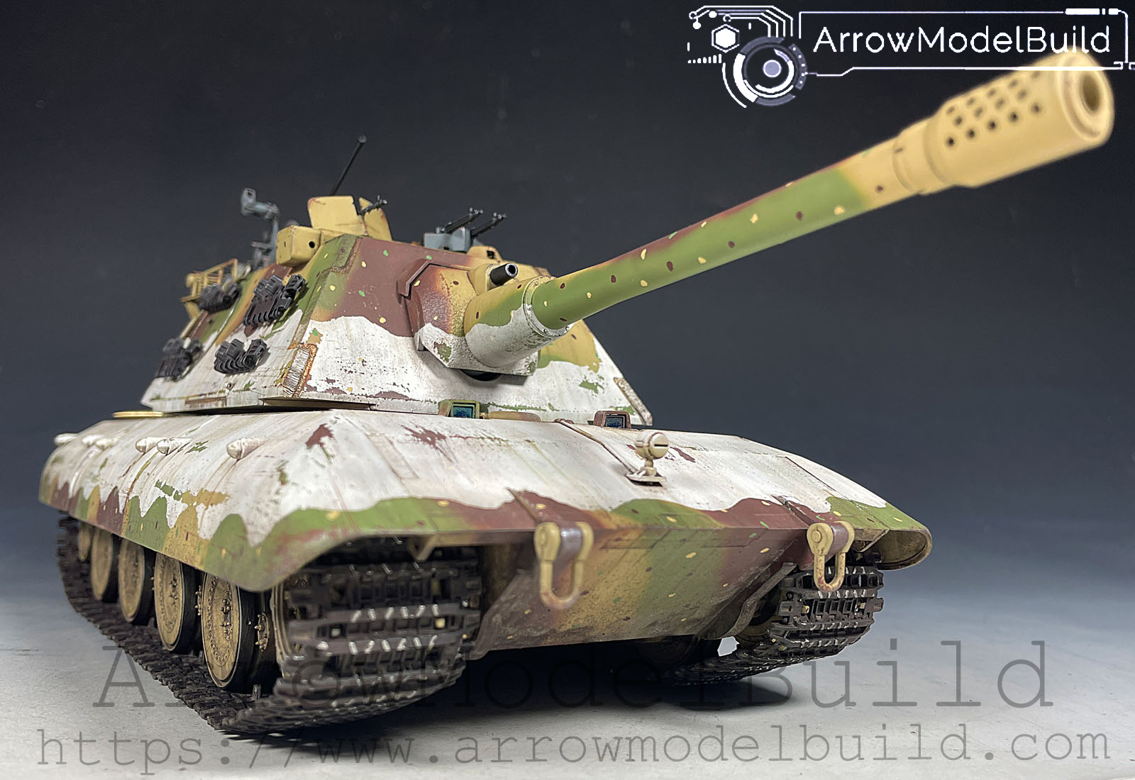 ArrowModelBuild Panzerkampfwagen E-100 Heavy Tank Built & Painted 1/35 ...