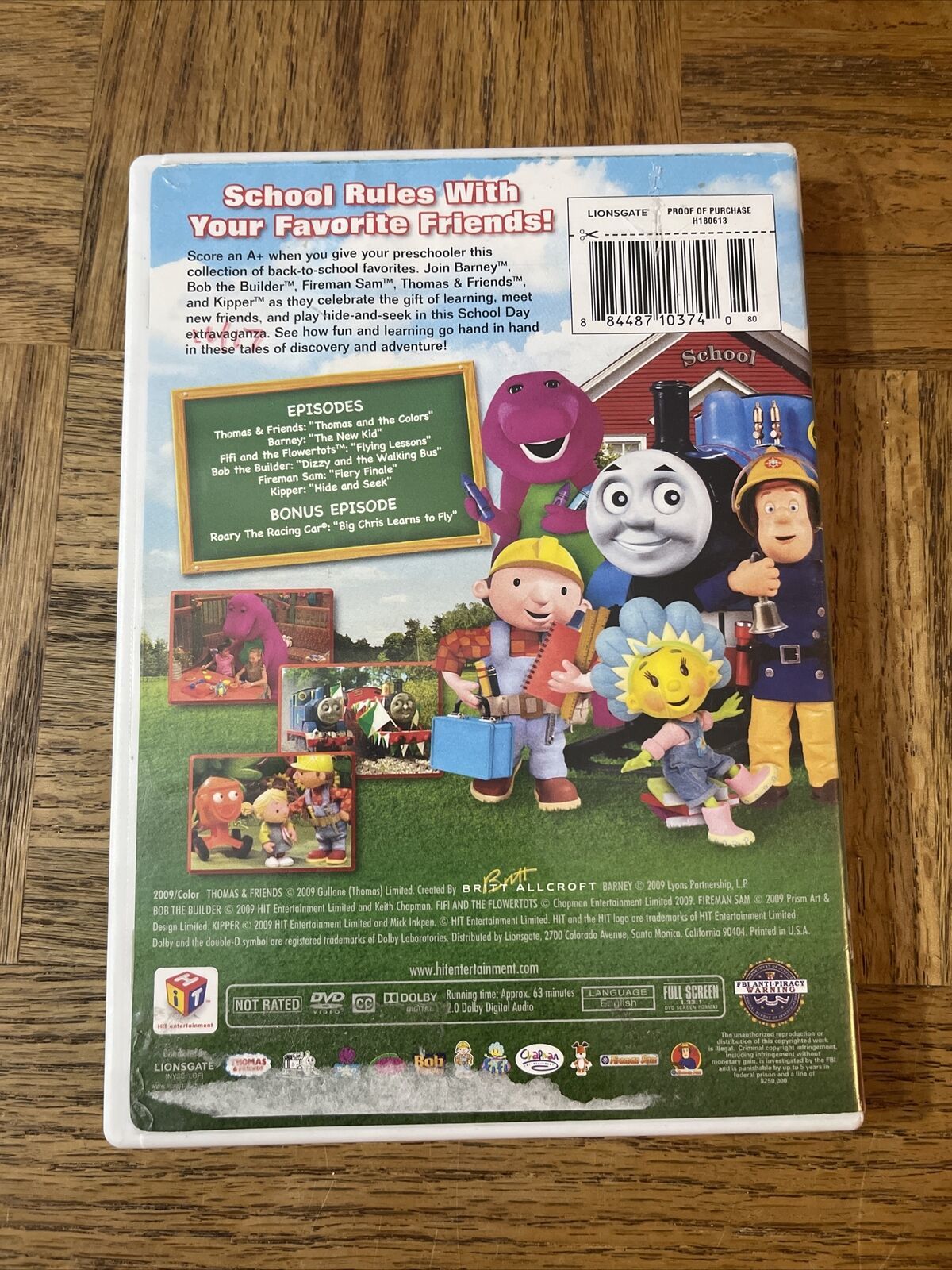 Barney /Thomas The Train / Bob The Builder School Days DVD - DVDs & Blu ...