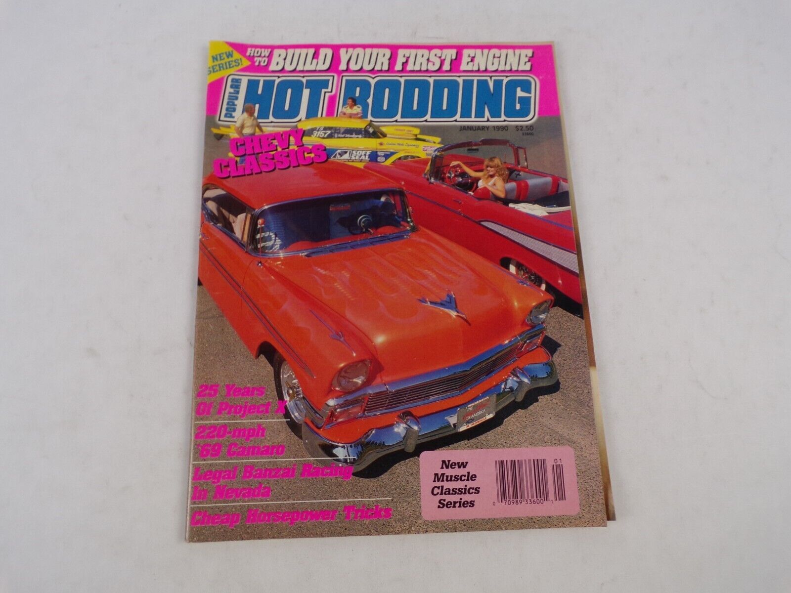 January 1990 Hot Rod Magazine Build Your First Engine Chevy Classics ...