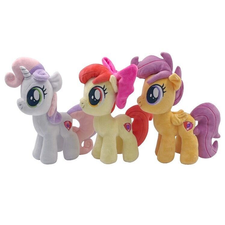 Hasbro My Little Pony Cutie Apple Bloom Scootaloo Belle Plush Plushie ...