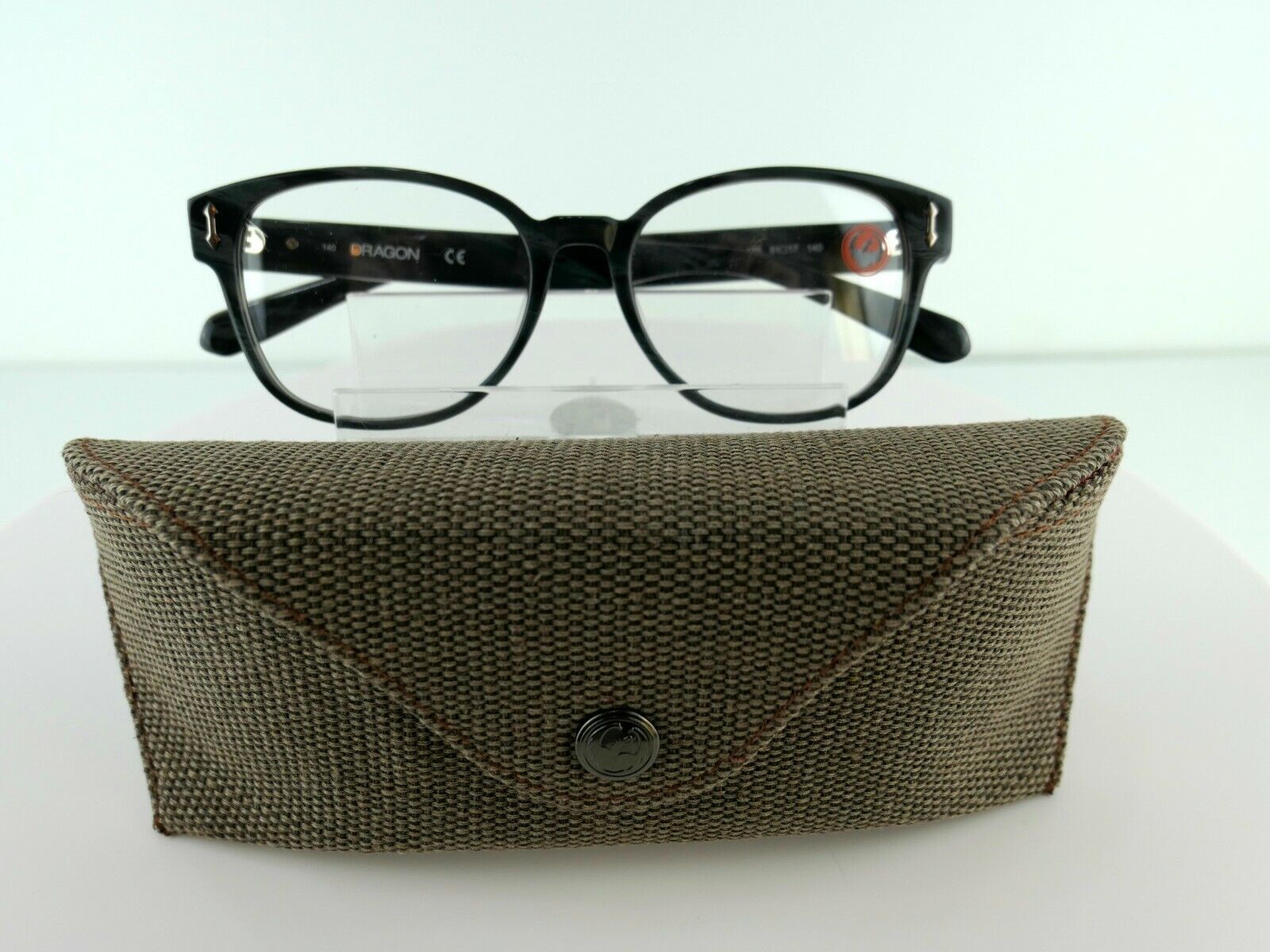 DRAGON DR 137 Max (470) Deep Navy Horn 51/17 Eyeglass Frames - Eyeglass ...