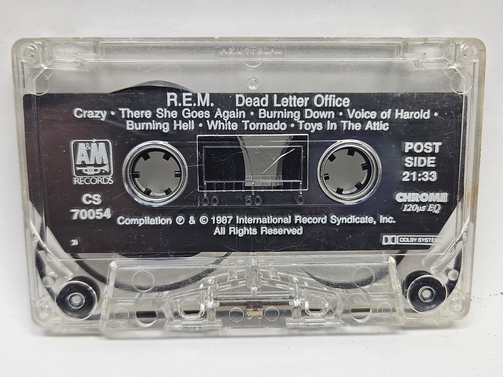 Cassette Tape ONLY R.E.M. Dead Letter Office REM CS-70054 1987 - Cassettes