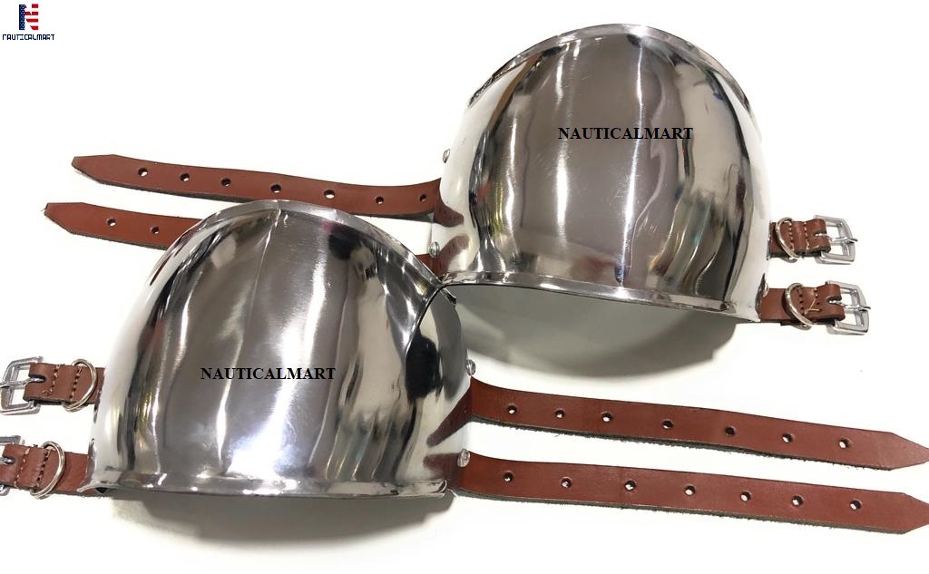 NauticalMart Medieval Steel Leg Armor Knee SCA Men's Armour Renaissance ...