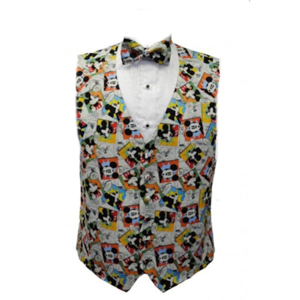 David's Formal Wear Cartoon Mouse Comic Strip Tuxedo Vest and Bow Tie ...
