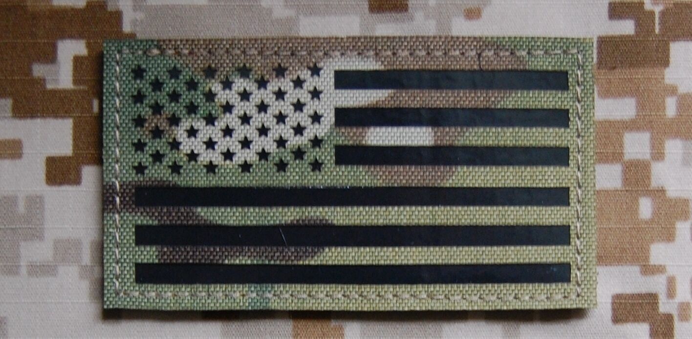 Infrared Multicam IR US Flag Uniform Patch Army Special Forces Green ...