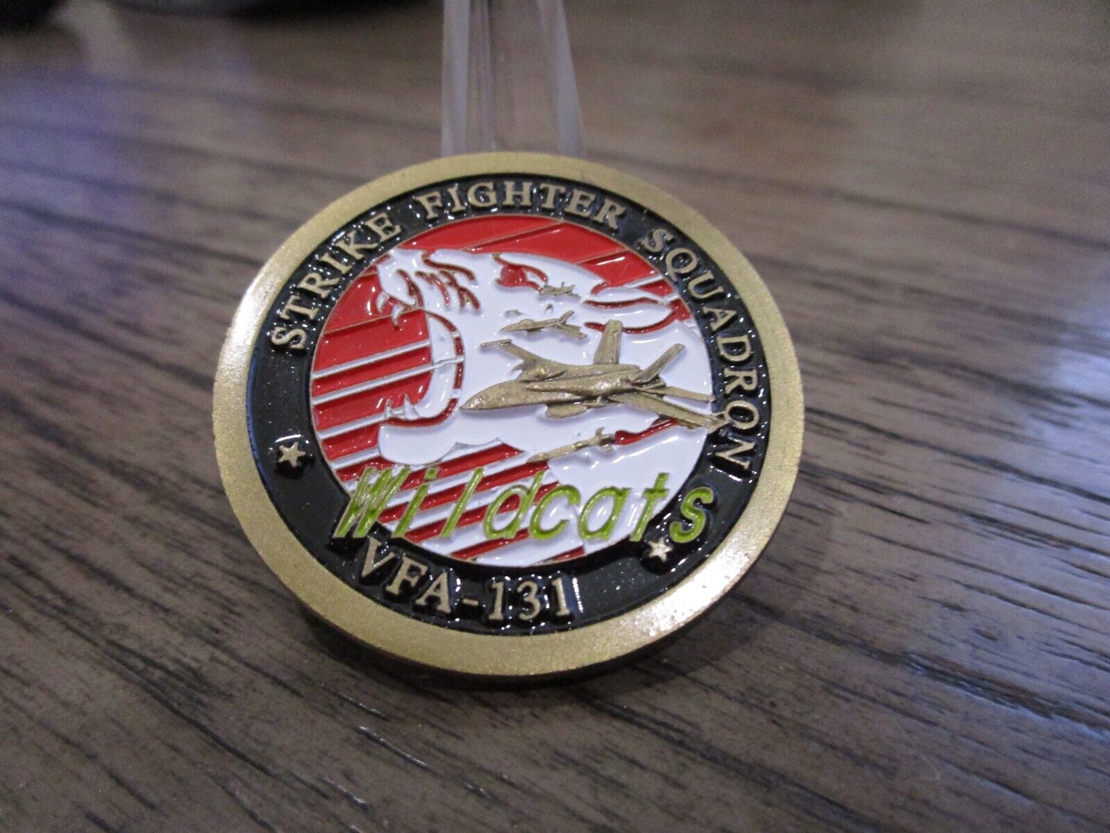 USN Strike Fighter Squadron VFA-131 WILDCATS CPO Challenge Coin #504T ...