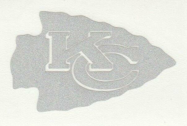 REFLECTIVE Kansas City Chiefs fire helmet decal sticker window sizes to ...
