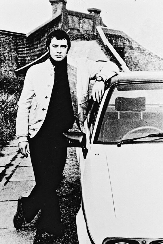 Lewis Collins Full Length Posing With Ford Capri The Professionals ...