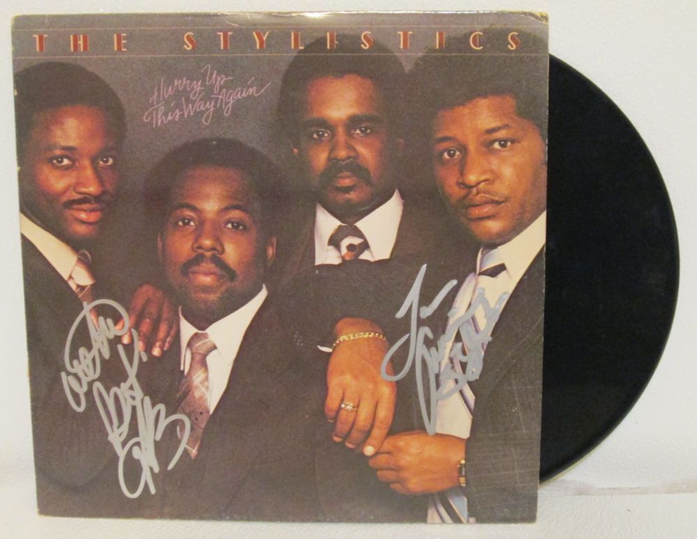 The Stylistics Signed Autographed "Hurry Up This Way Again" Record ...