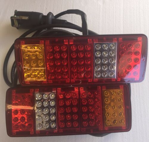 MILITARY HUMVEE 24V LED TAIL LIGHT KIT CIVILIAN TRAILER M998 Plug-N ...