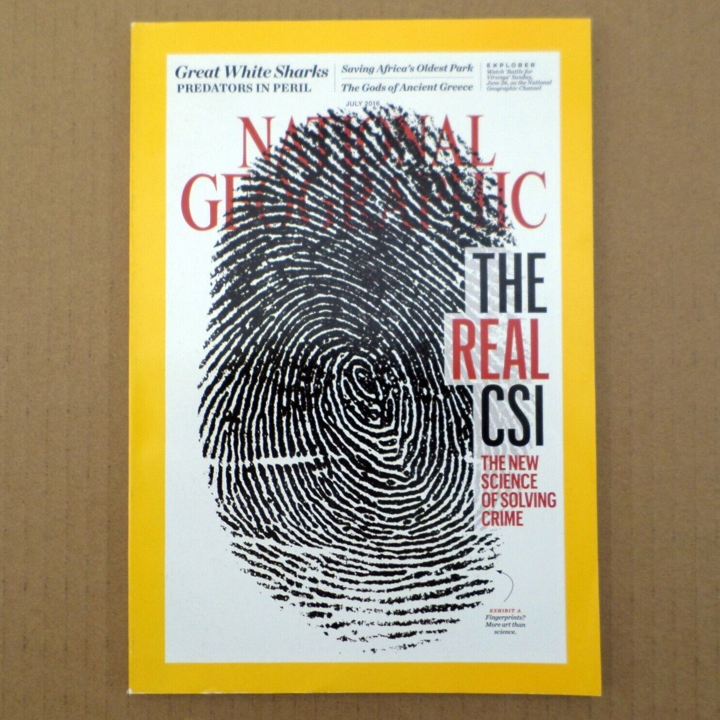 National Geographic Jul 2016 forensic Science Virunga Park Great White ...