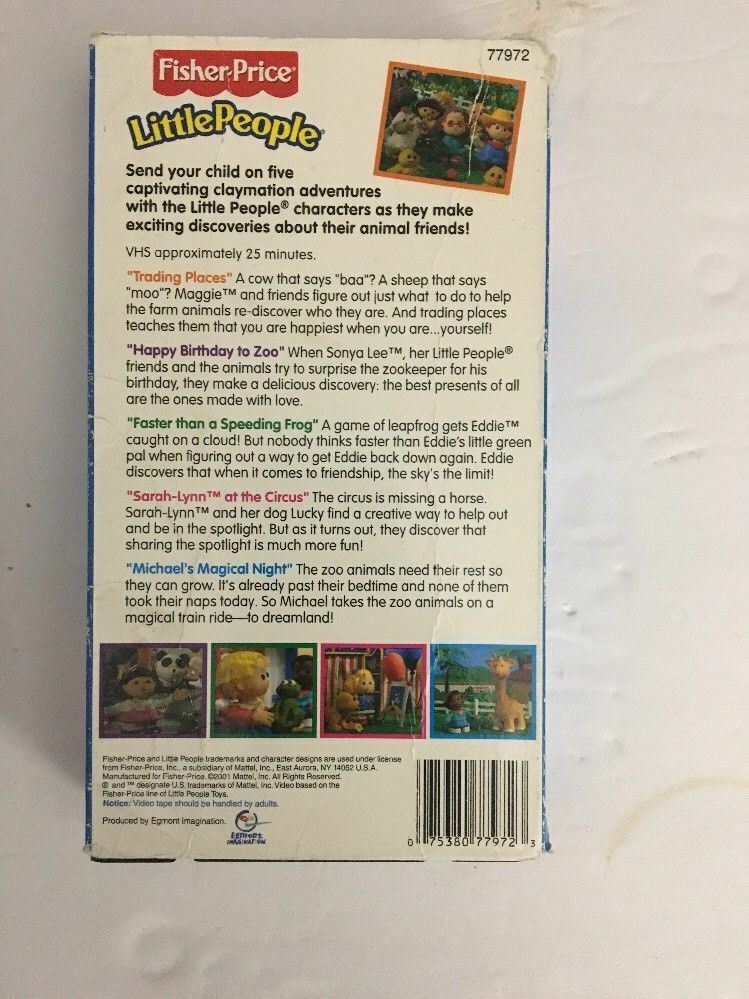 Fisher Price Little People Volume 3: Discovering Animals(VHS,2001 ...