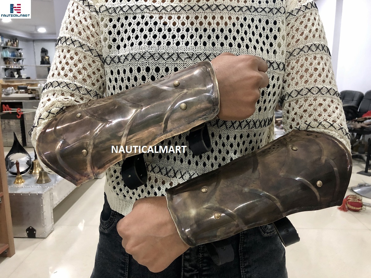 Medieval Bracers Fully Functional Arm Guard for Cosplay, Role-Play ...