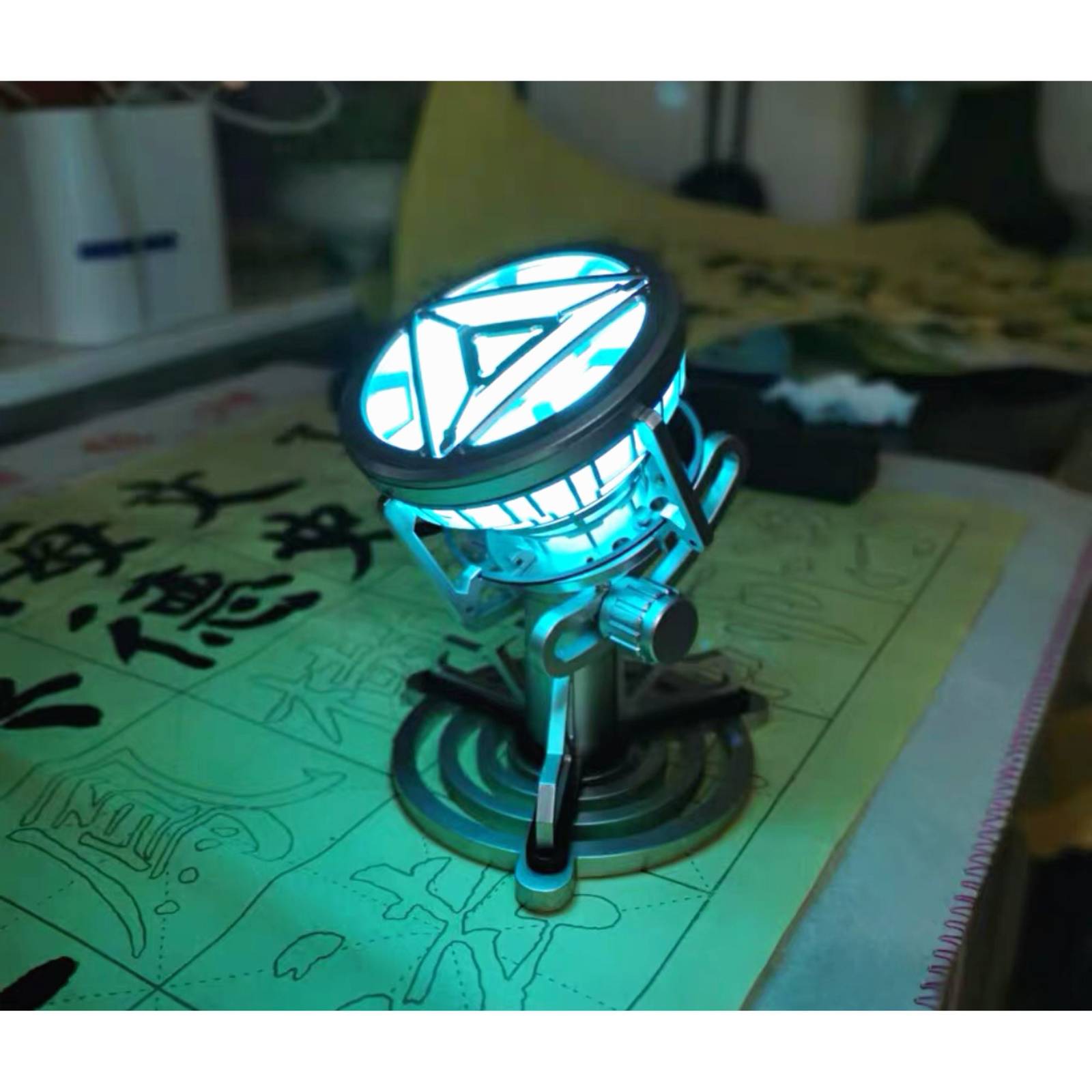 Handmade Iron Man Arc Reactor mk6 night light, Iron man desk lamp, Tony ...
