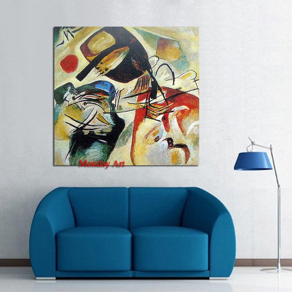 Hand Painted Wall Wassily Kandinsky Still life Abstract oil Painting ...