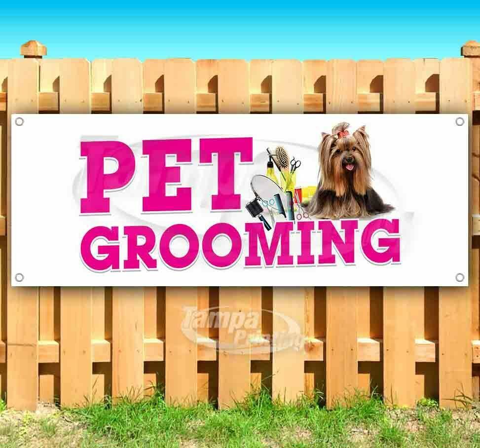 PET GROOMING Advertising Vinyl Banner Flag Sign Many Sizes USA SALON ...