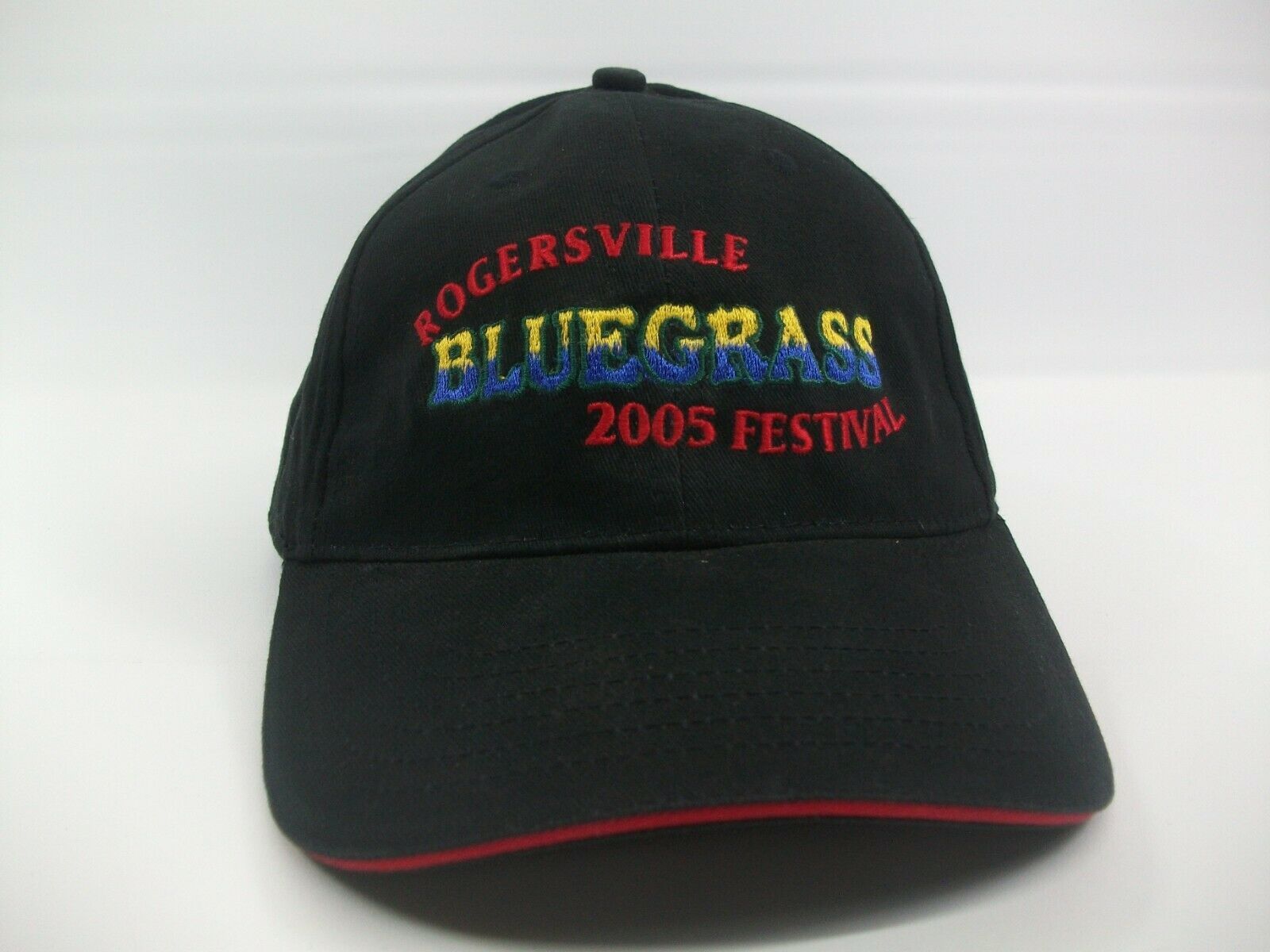 Rogersville Bluegrass 2005 Festival Hat Black L/XL Stretch Fit Baseball ...