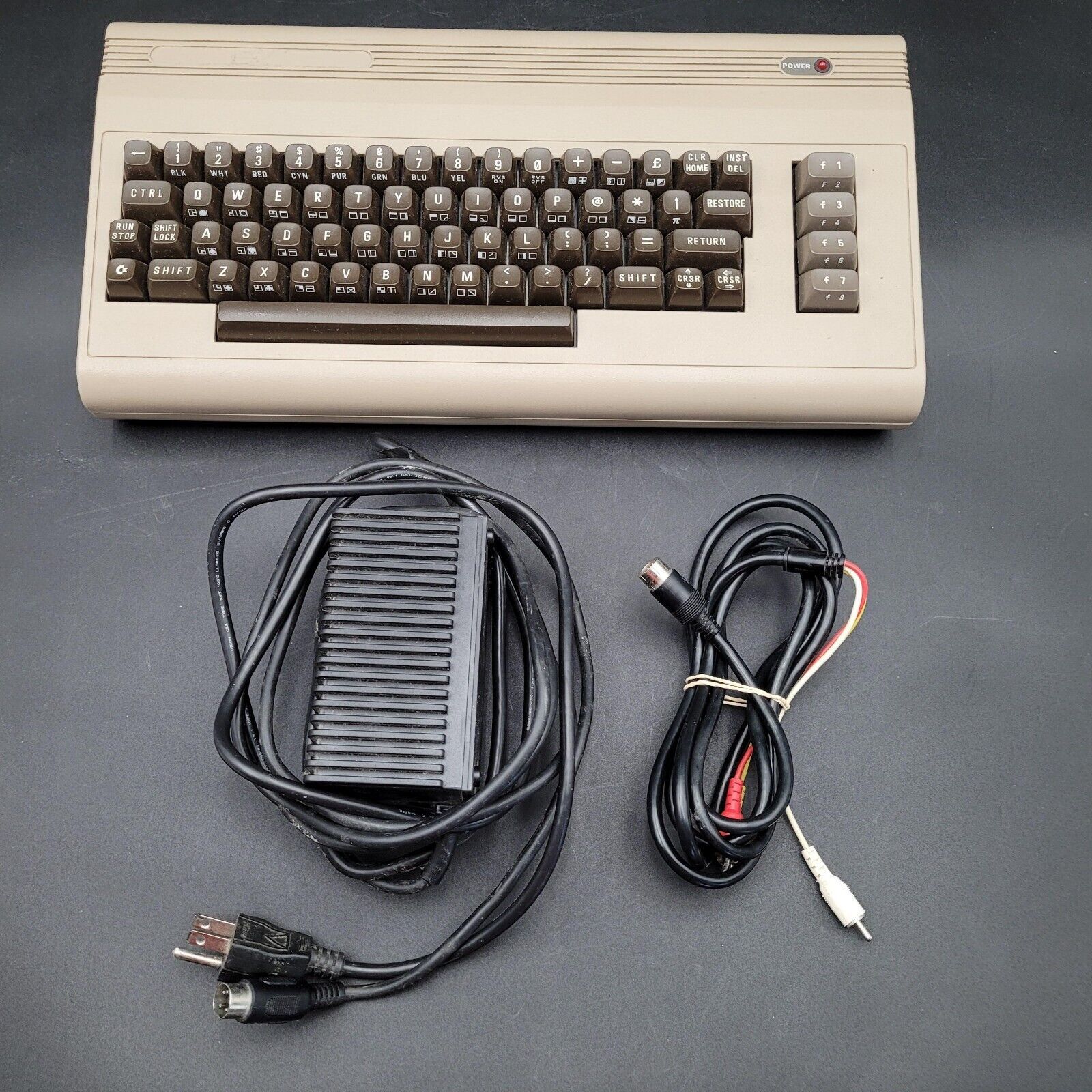 Vintage Commodore 64 Keyboard Model 64 Mainframe Collection Brown w ...