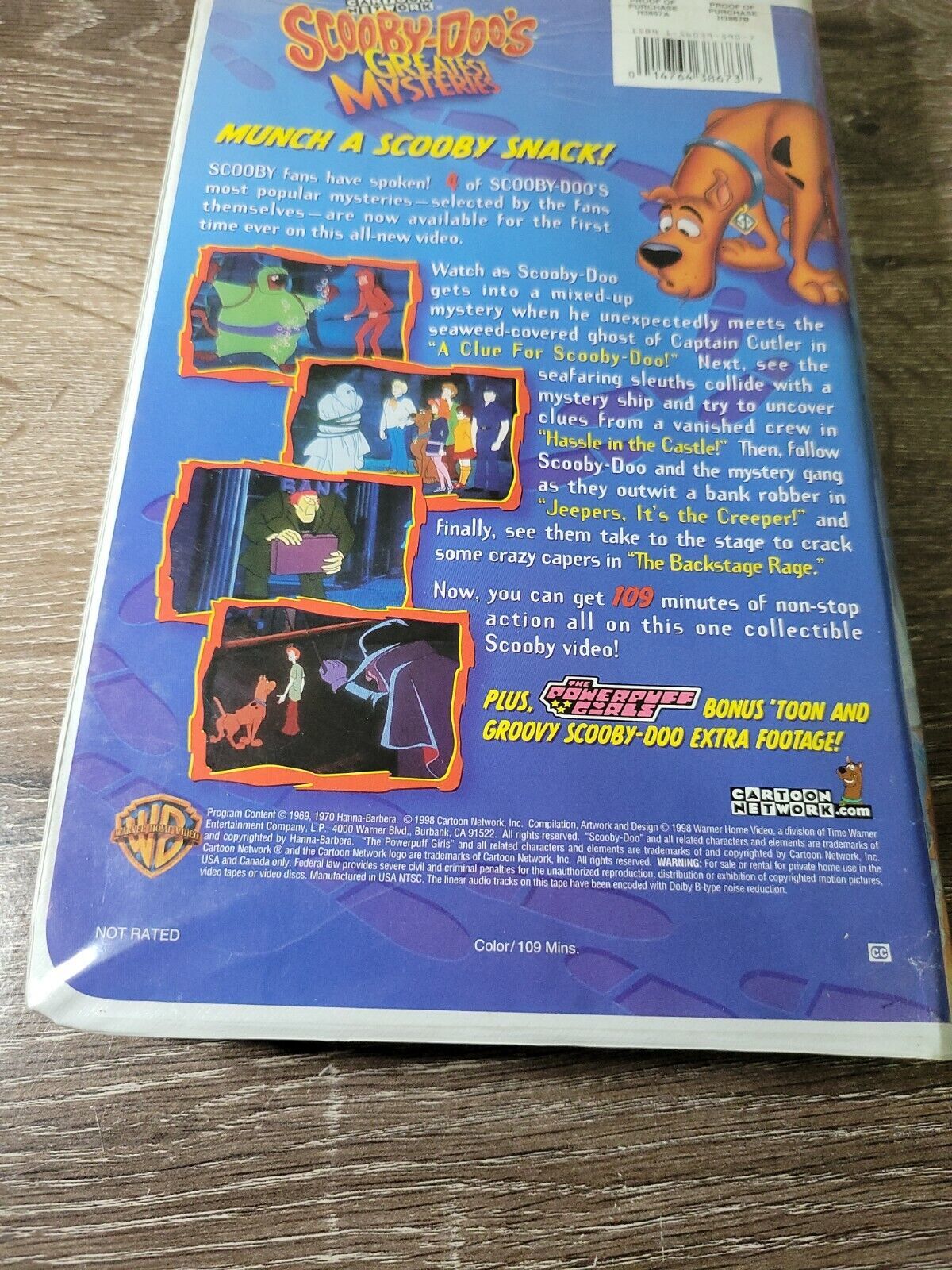 Scooby Doos Greatest Mysteries Vhs 1999 Clamshell Warner Home