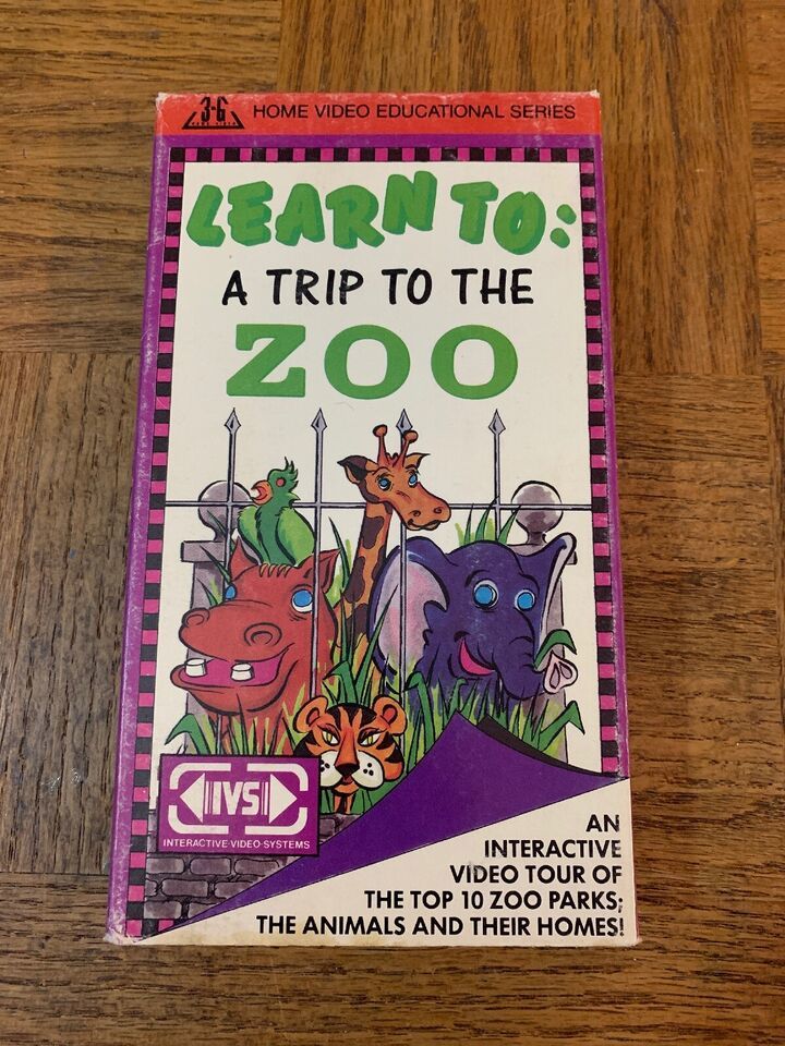 Learn To A Trip To The Zoo VHS - VHS Tapes