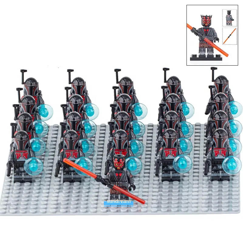 Star Wars Mandalorian Super Commando Army Lego Compatible Minifigure Brick 21Pcs - Building Toy ...