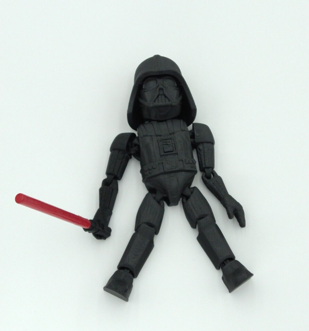 Star Wars DARTH VADER W/Red Lightsaber Articulated Flexi Figure 6" 3D ...