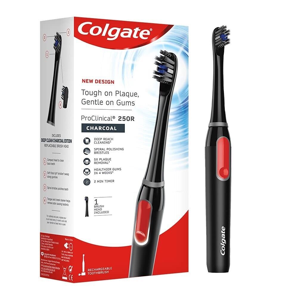 Colgate Proclinical 250R Charbon Rechargeable Sonic Dents, Électrique ...