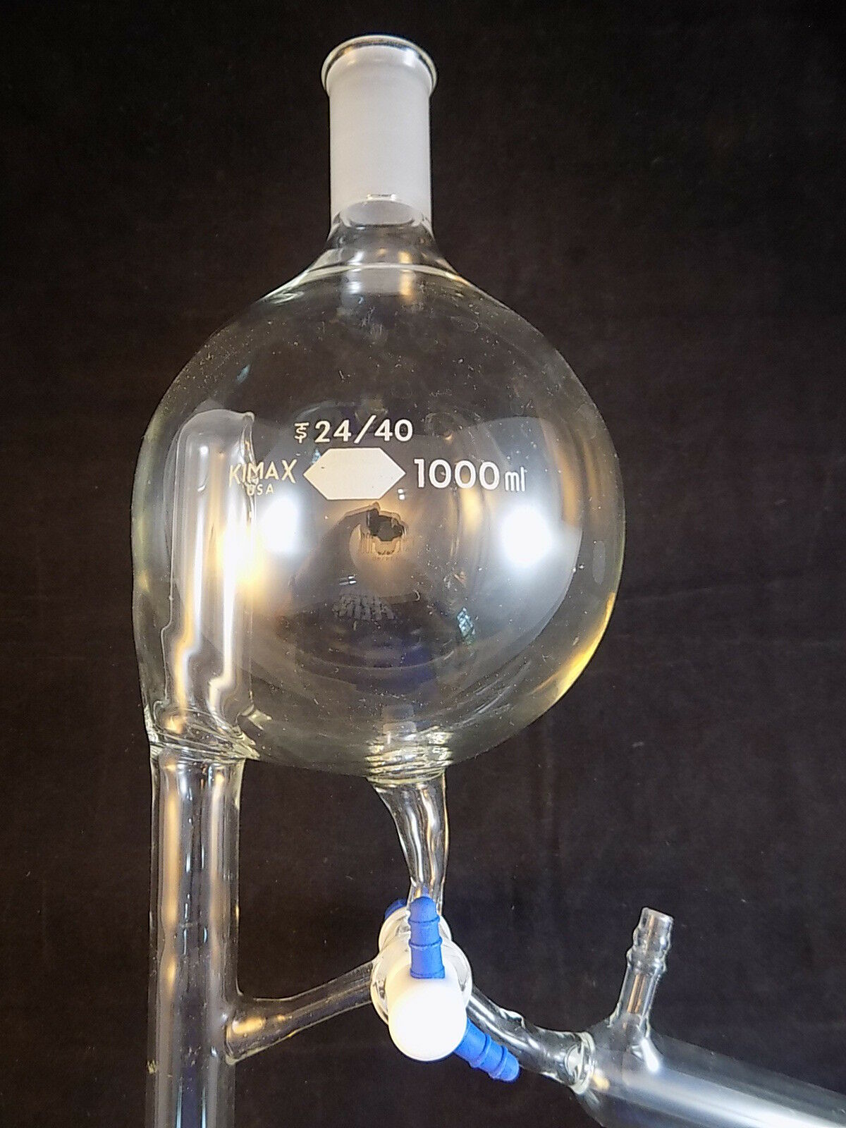LABORATORY DISTILLATION HEAD STARKE TRAP 1000ml Kimex PYREX DISTILLING ...