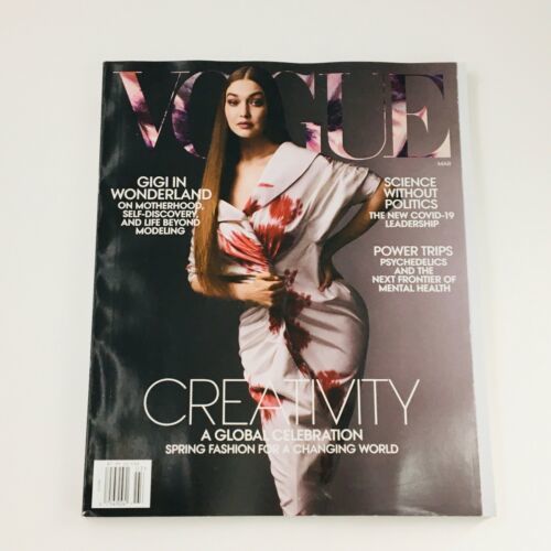 Vogue Magazine March 2021 Gigi Hadid in Wonderland & Science Without ...