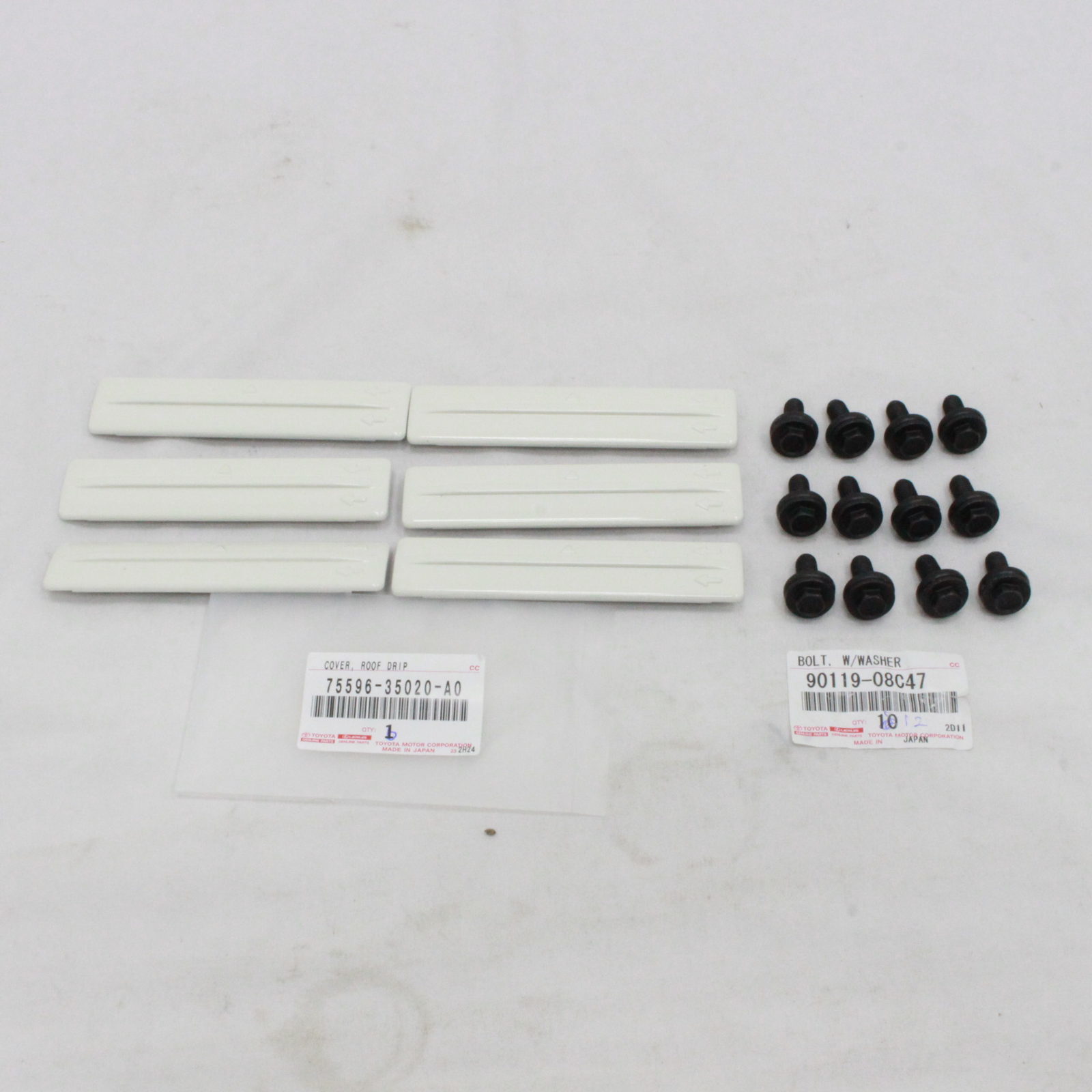 Toyota FJ Cruiser 2007-2014 Roof Drip Rack Removal Kit White Cover ...