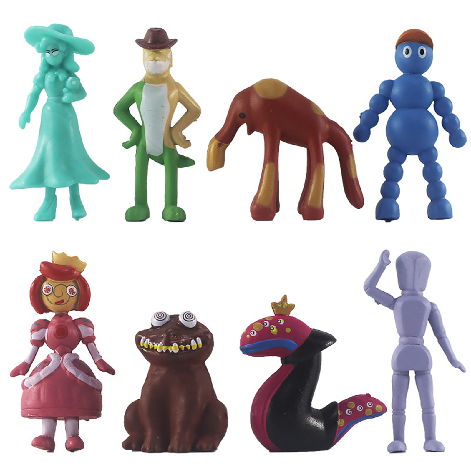 8/12pc The Amazing Digital Circus Princess Loolilalu Fudge Monster Action Figure - Action Figures