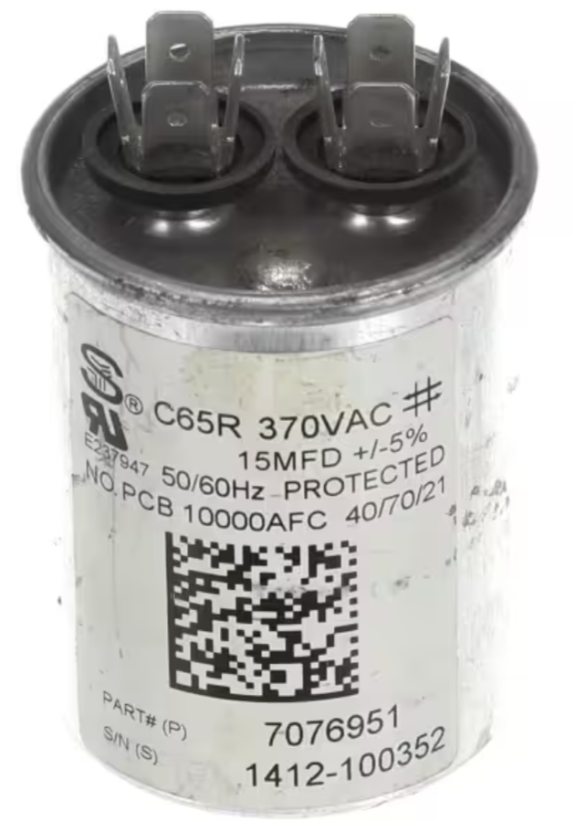 Heatcraft C65R, 7076951, 1412-100352, Capacitor, Run, 370 Volt, 50/60HZ ...