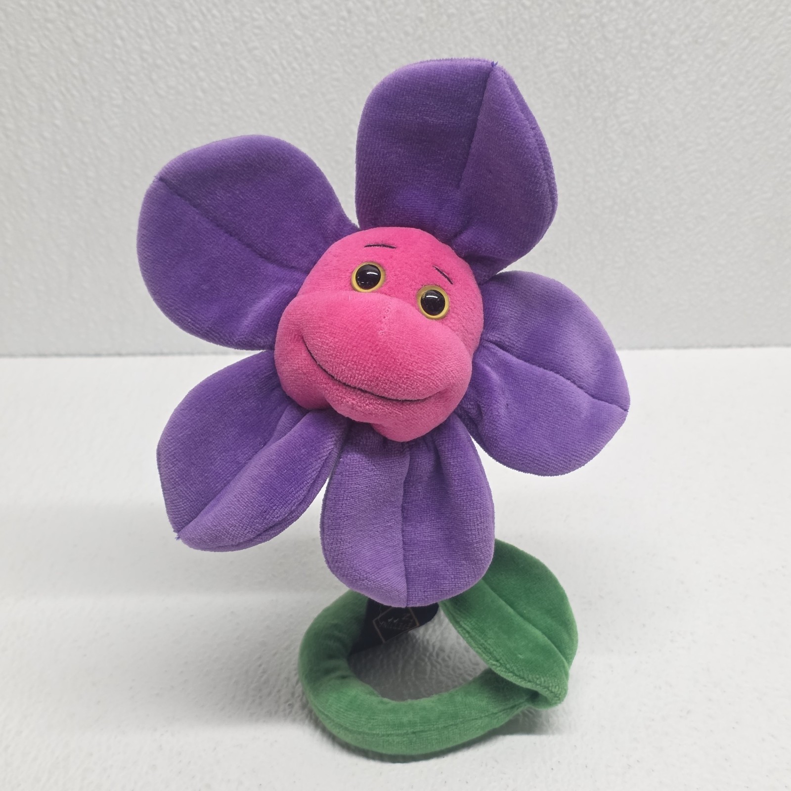 Vintage 1994 The Petting Zoo Plush Bendable Poseable Green Purple Pink ...