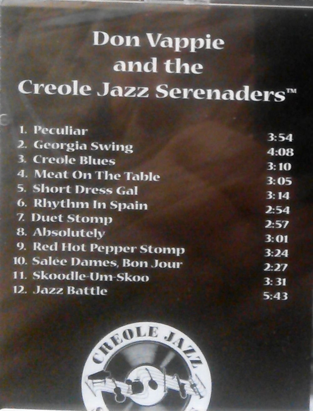 Creole Blues [Audio CD] Papa Don Vappie & Creole Jazz Serenaders and Don Vappie - Music