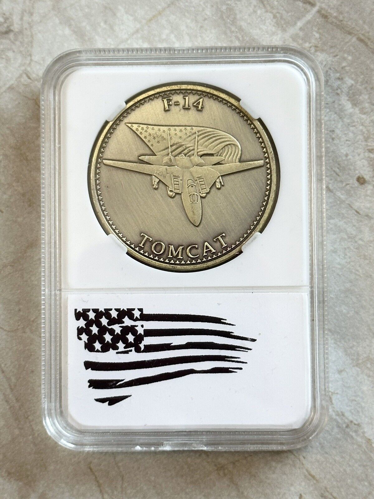 F-14 Tomcat Challenge Coin United States Navy TOP GUN aircraft ...