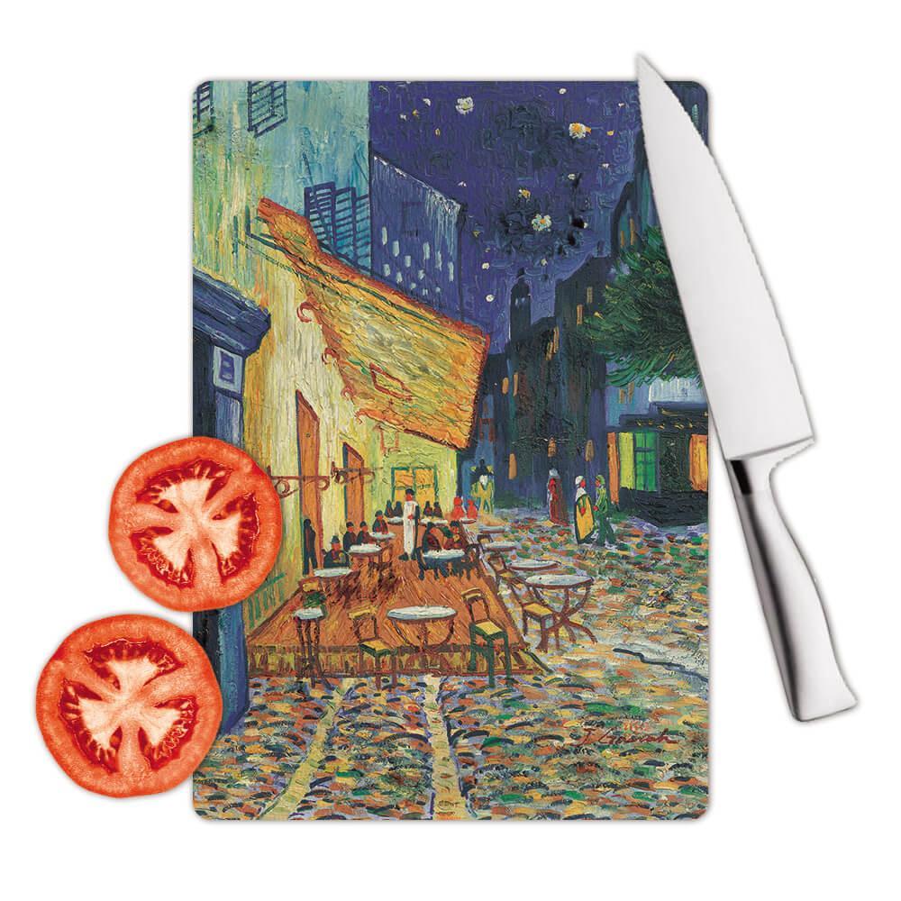 Peach Night Sky Vincent Van Gogh : Gift Cutting Board Famous Oil ...