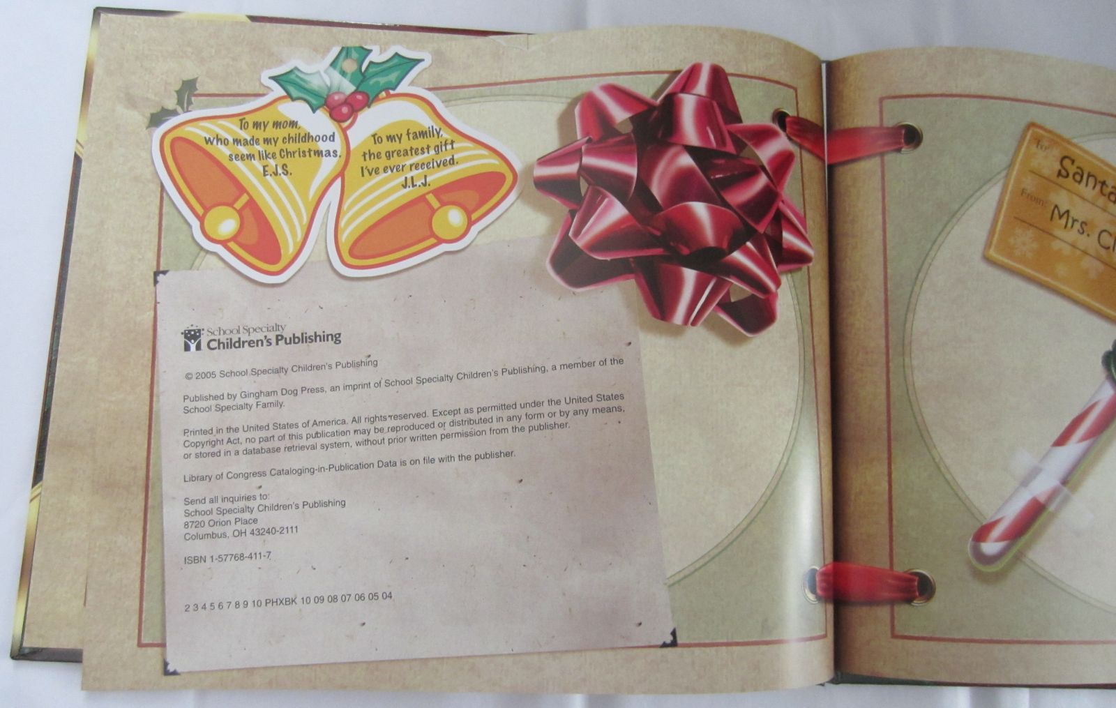 Santa and Me Mrs. Claus Erik Jon Slangerup Christmas Book - Books