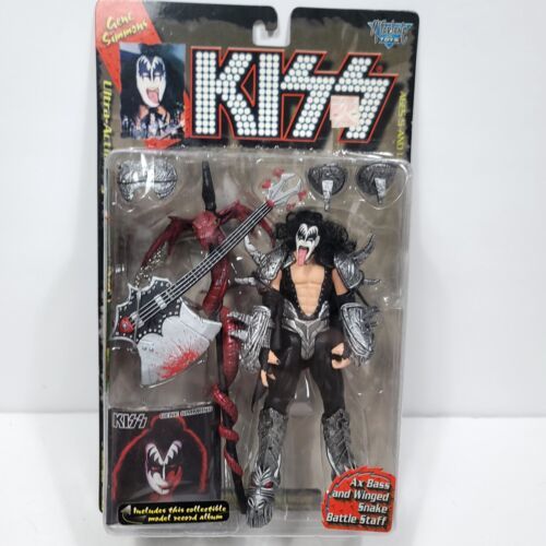 KISS Gene Simmons Ultra Action Figure McFarlane Snake Battle Staff AX ...