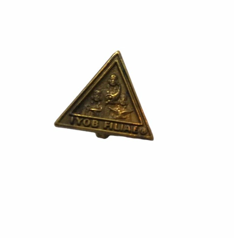 Vintage Lapel Pin IYOB FILIAE Mason's Job's Daughter Pin Wyco 1/10 10K ...