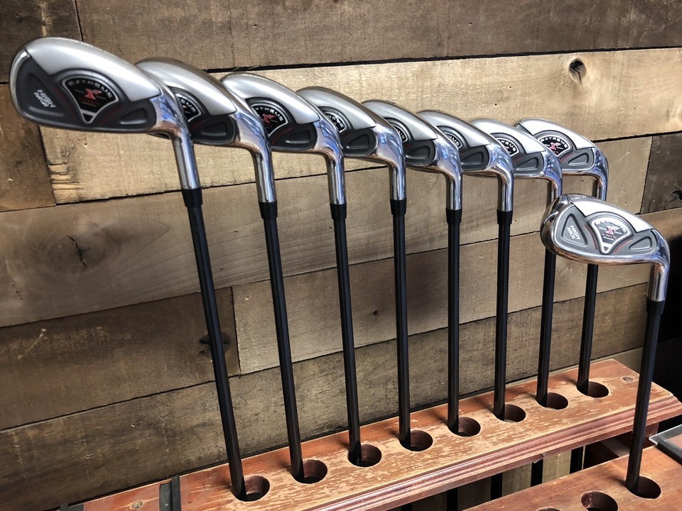 USED RH Mens Extreme X7 High MOI #3-SW Senior Flex Graphite Golf Clubs ...