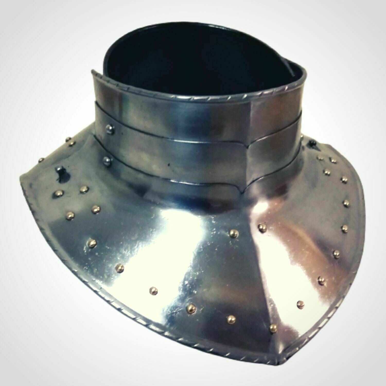 Medieval Gorget Armor Knight Larp Wearable Gorget Made From 18 Ga Metal ...