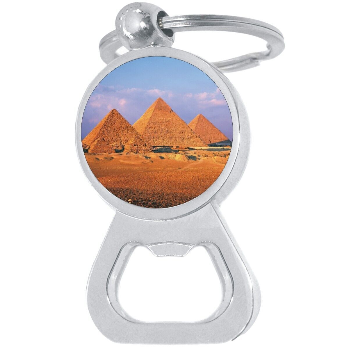 Pyramids Giza Egypt Bottle Opener Keychain - Metal Beer Bar Tool Key ...