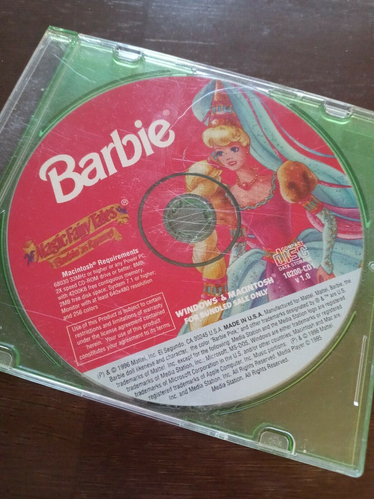 Barbie Magic Fairy Tales as Rapunzel PC Computer Game CD-ROM 1996 ...