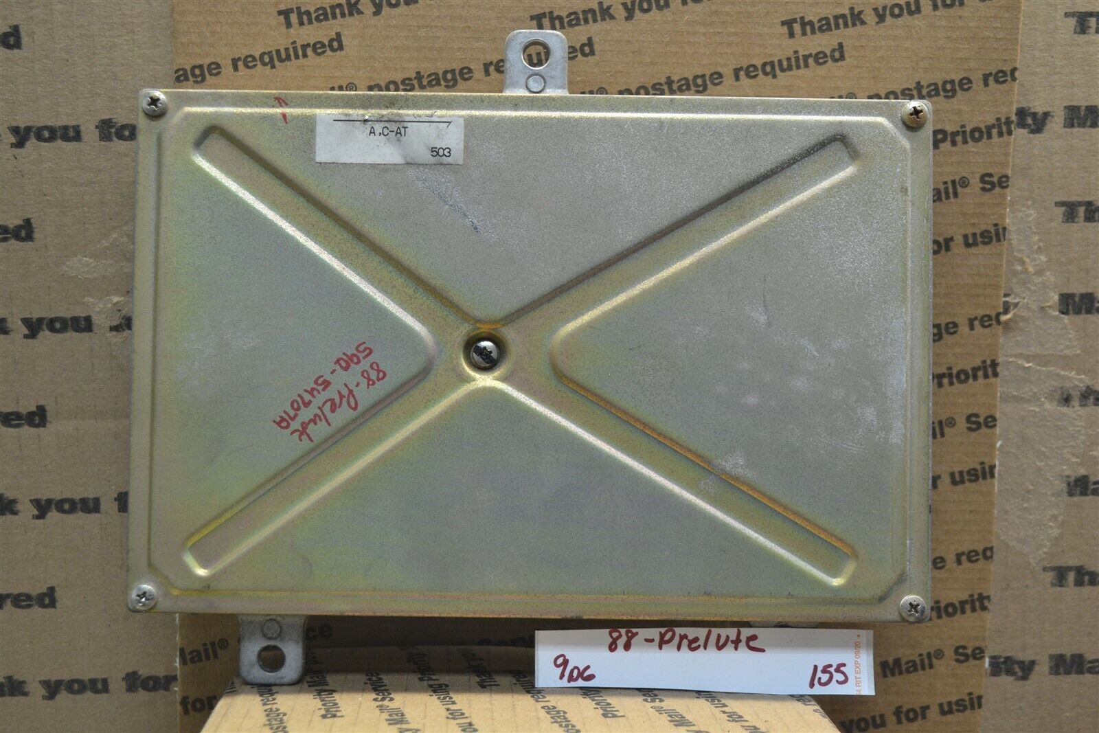 88 Honda Prelude AT Engine Control Unit ECU 37820PK26750 Module 155-9D6 ...