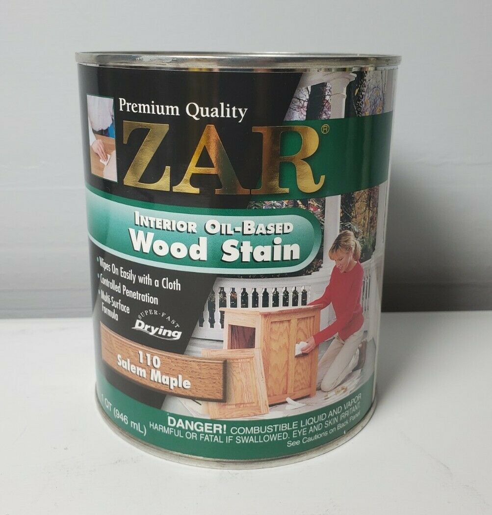 Quart Can ZAR 110 SALEM MAPLE Oil Based Interior Wood Stain 11012 15J26 ...