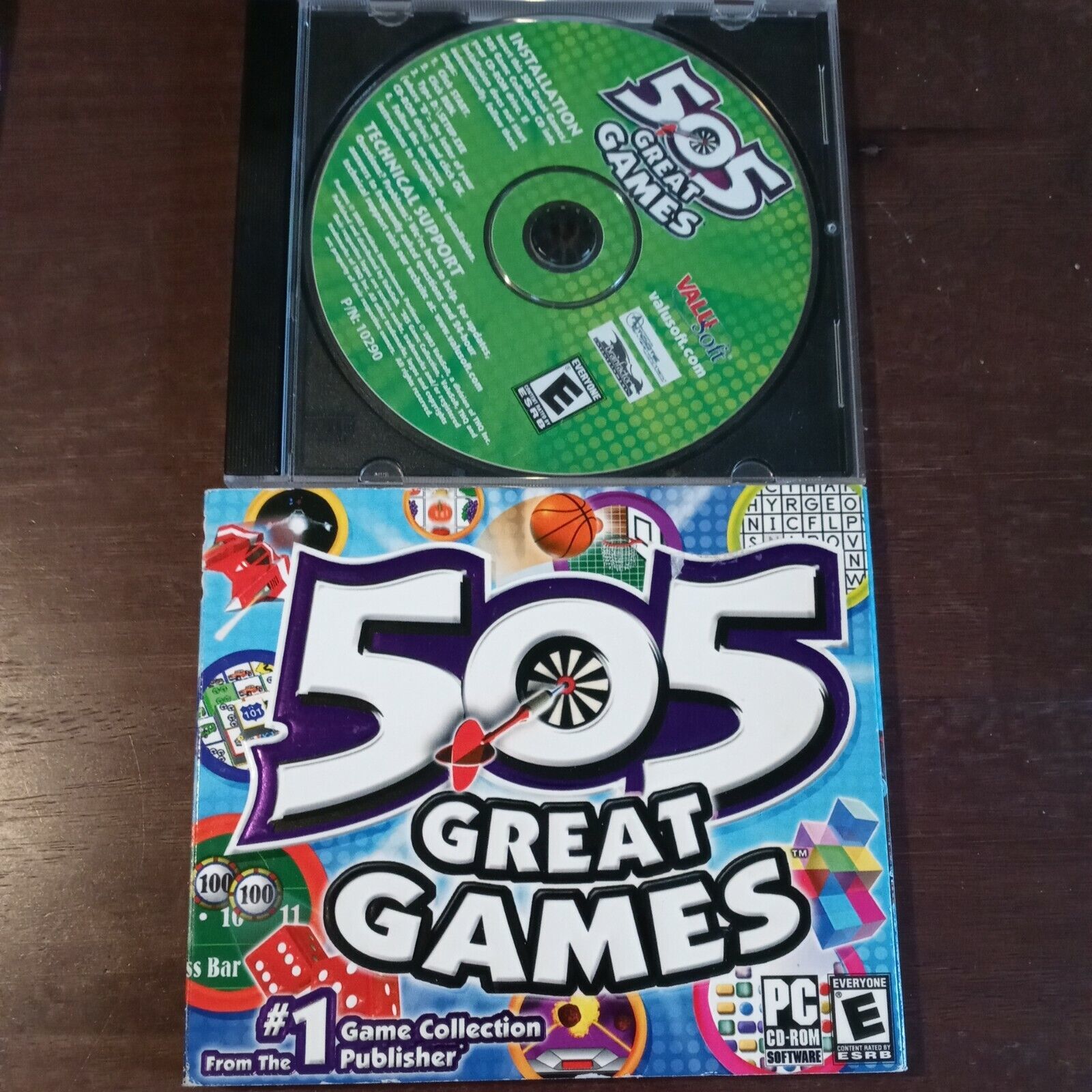 505 Great Games Jewel Case - PC CD with cardboard sleeve - Video Games