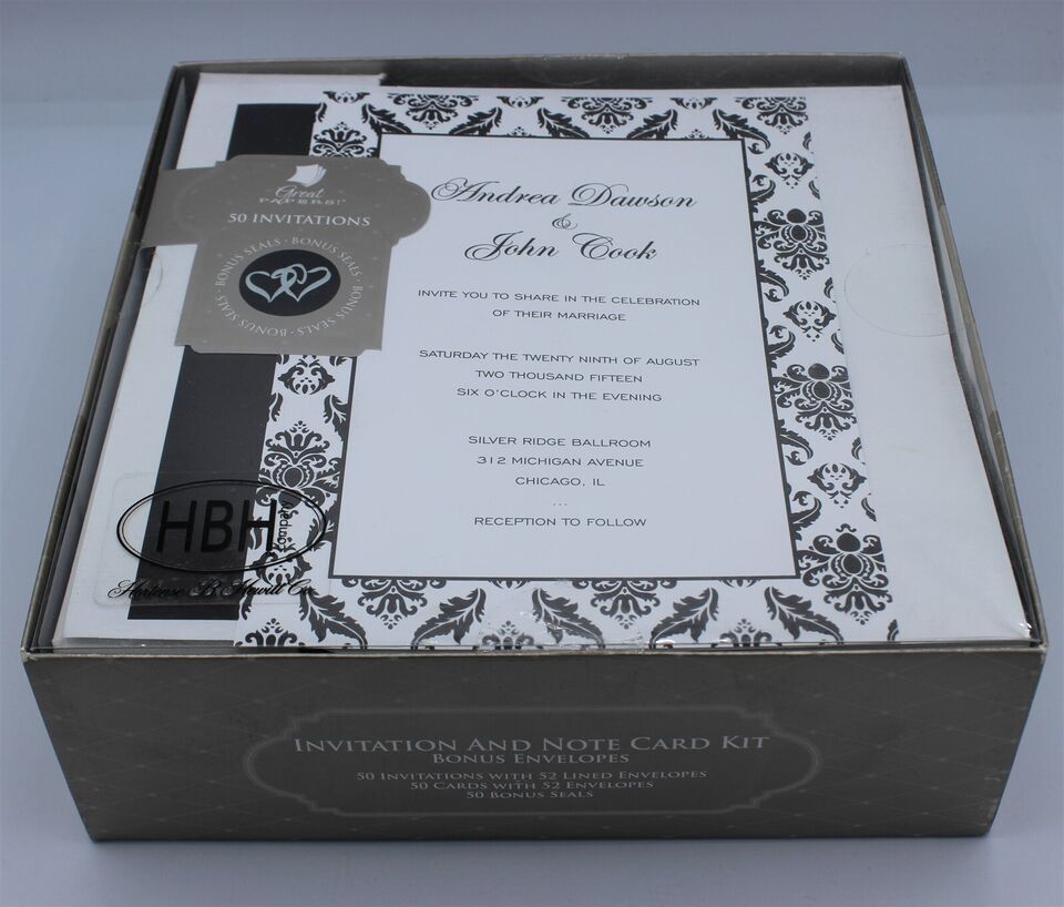 Great Papers - Invitation and Note Card Kit - 50 Invitations - Greeting ...