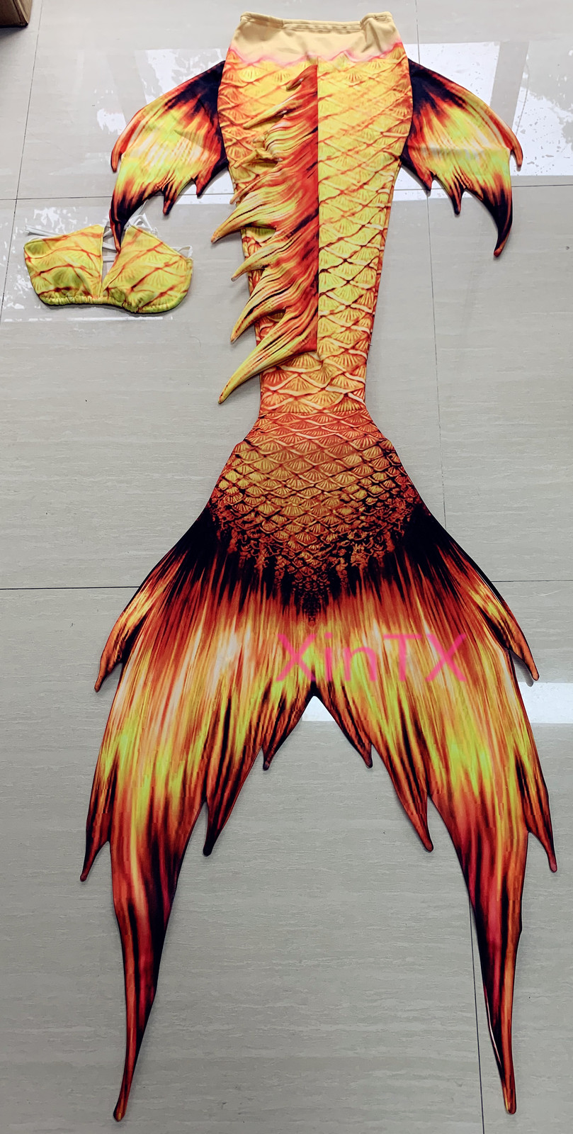 Kid Girls Adult Women Mermaid Tail With Monofin Summer Vacation Cosplay ...