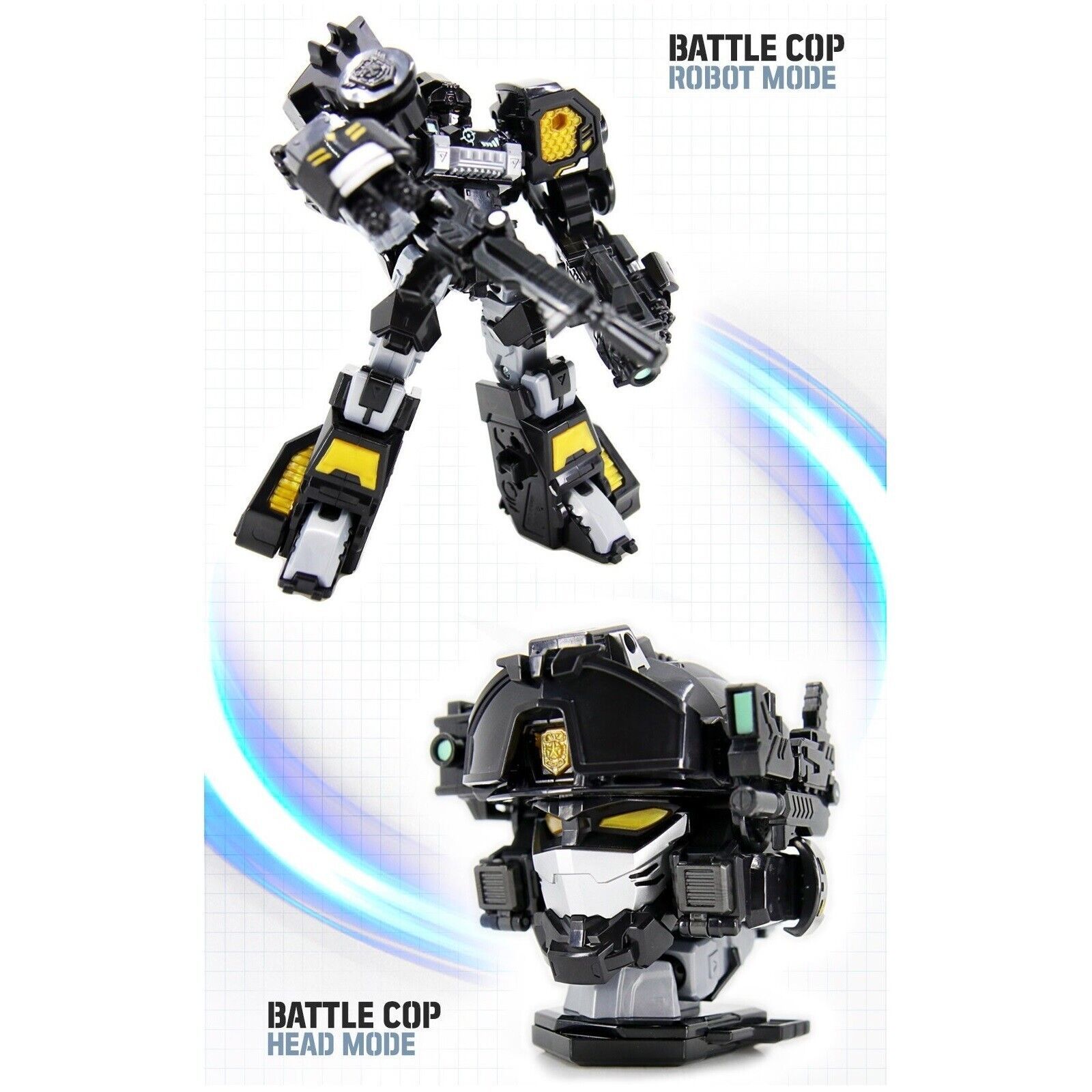 Miniforce Battle Cop Battlecop Korean Transforming Korean Action Figure ...