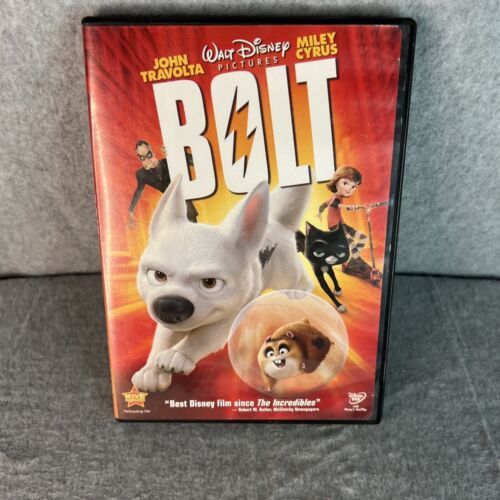 Bolt (DVD, 2008) Walt Disney Movie Animated John Travolta Miley Cyrus ...